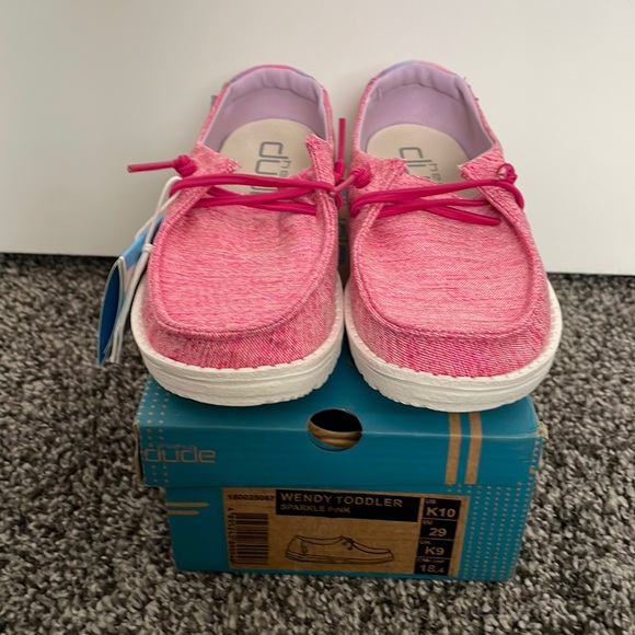 Hey Dude | Shoes | New Hey Dude Little Girls Wendy Sparkle Pink | Poshmark